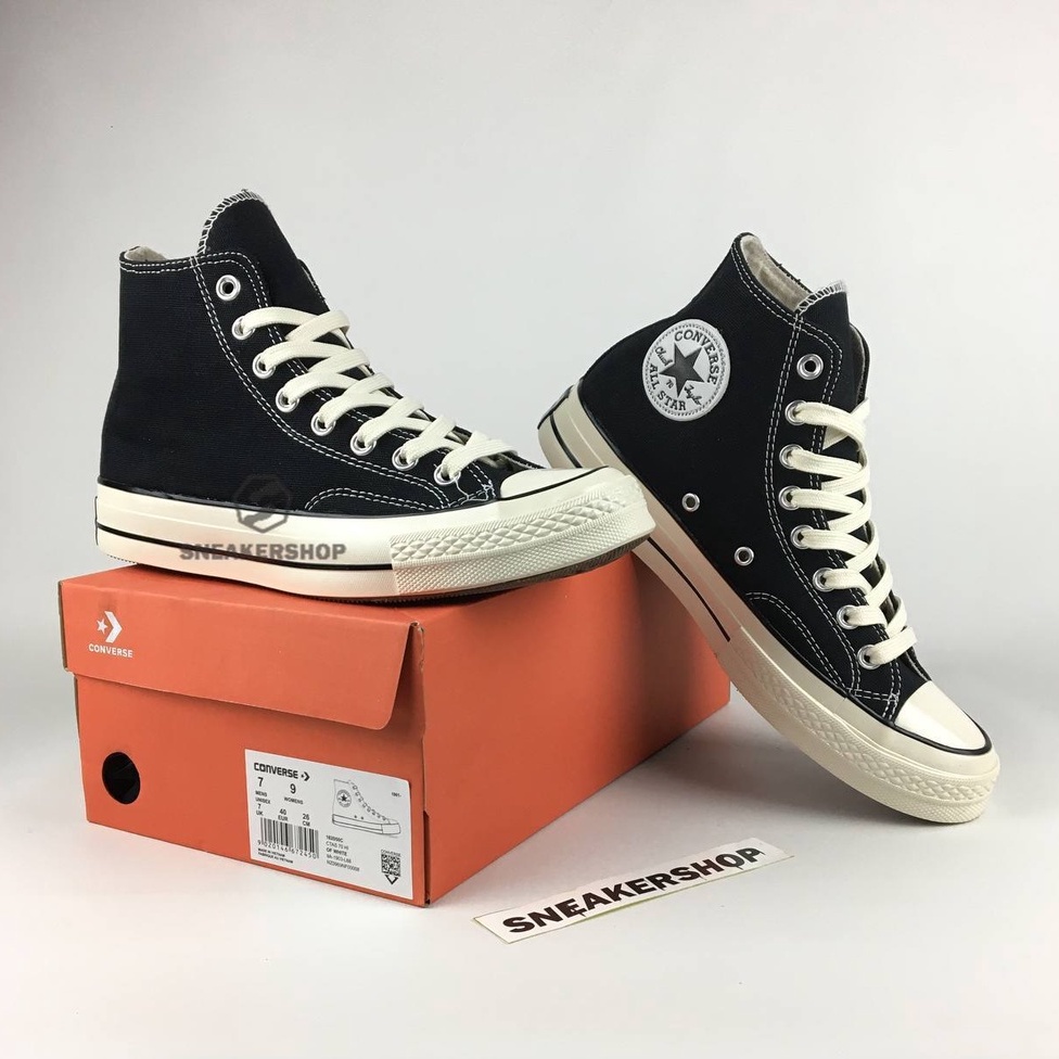 Jual Sepatu Converse 70s Black White High & Low Egret - Sneakers Pria ...