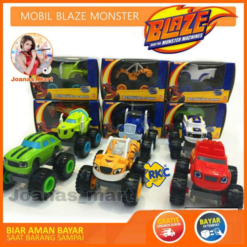 Mobil Truk Blaze And The Monster Machines Mainan Mobilan Pull Back ...
