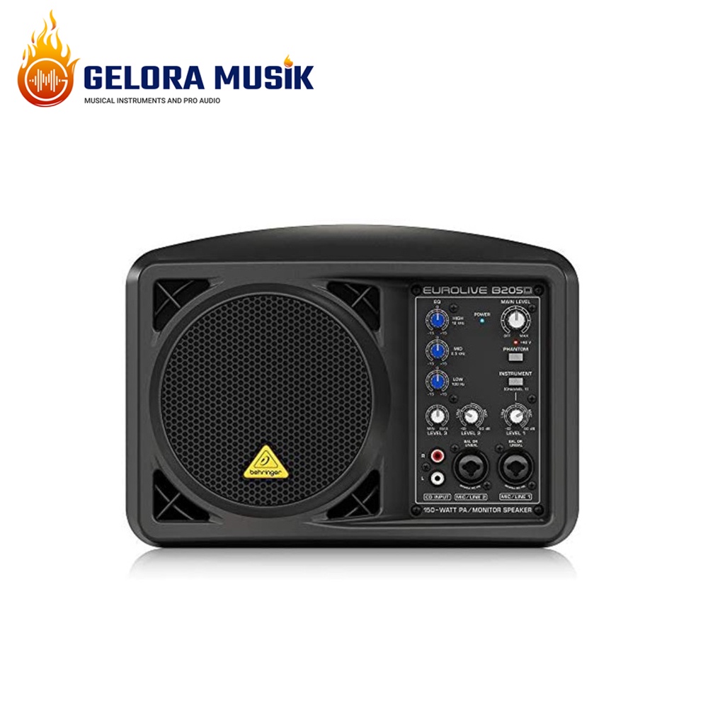 Jual BEHRINGER B205D Ultra-Compact 150 Watt PA/Monitor Speaker System ...