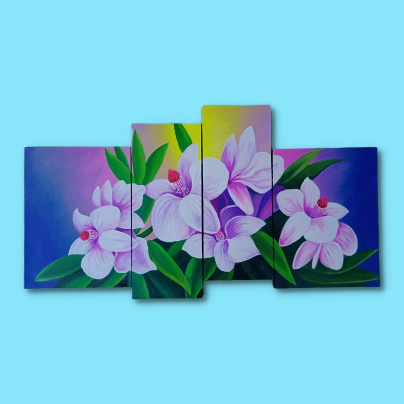 Jual lukisan panel bunga anggrek | Shopee Indonesia