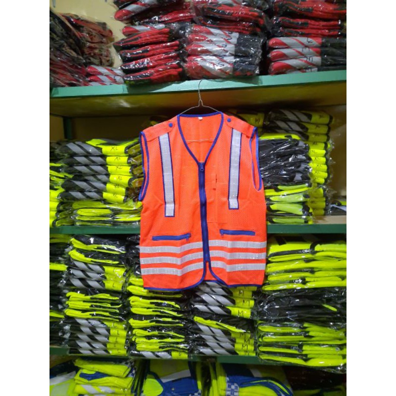 Jual rompi safety /rompi parkir/ rompi proyek /rompi lapangan | Shopee ...