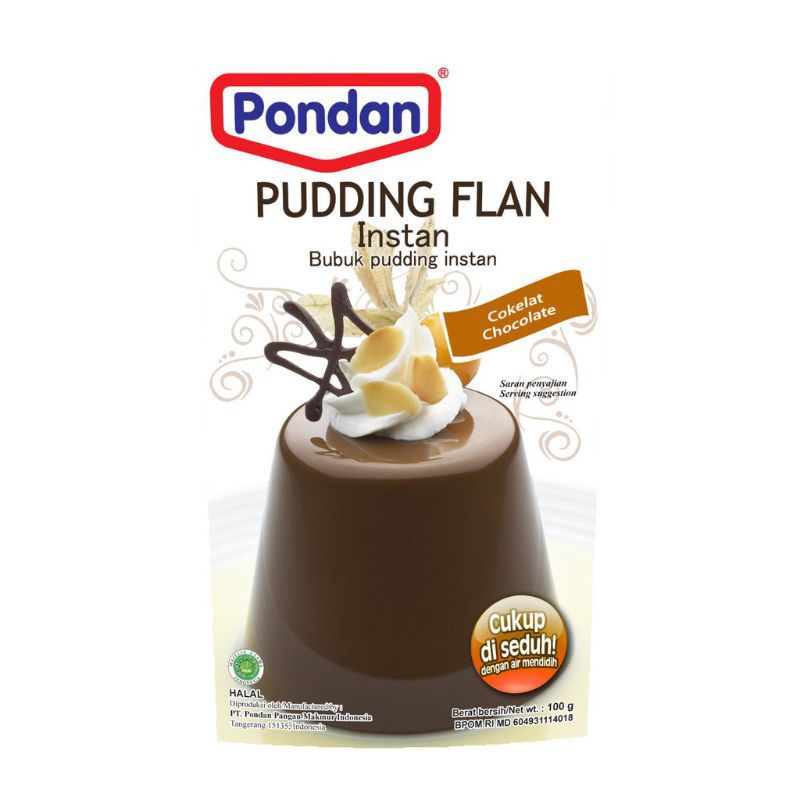 Jual Pondan puding flan coklat pudding chocolatte 100gr | Shopee Indonesia