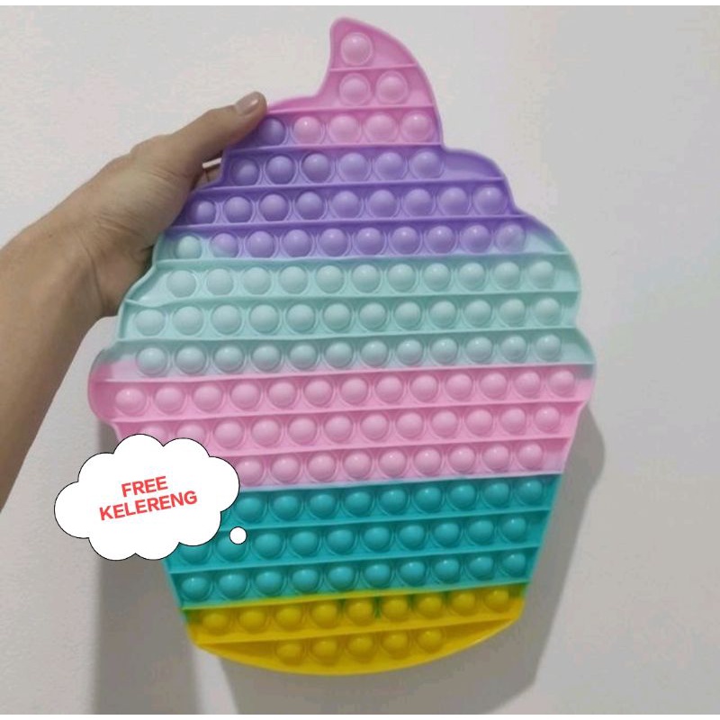 Jual Pop It CUP CAKE PASTEL Squishy Terbaru / POP IT UKURAN JUMBO ...