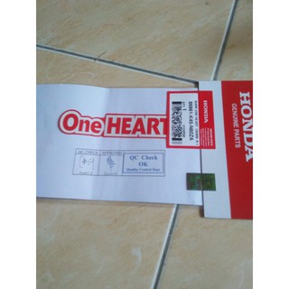 Jual sticker stiker logo tulisan one heart hart 130mm original honda ...