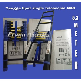 Jual Tangga single 4,4 meter AMG Telescopic Ladder | Shopee Indonesia