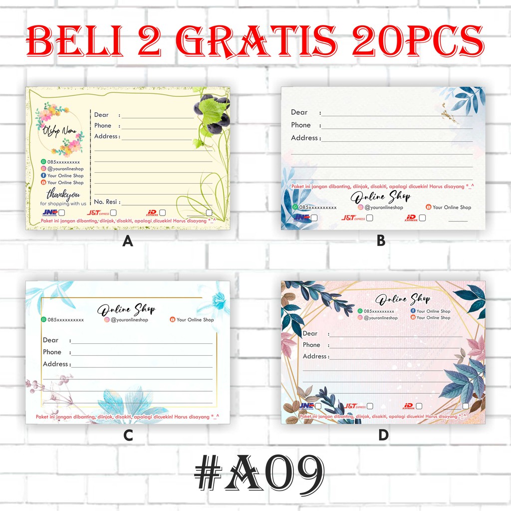 Jual Label Pengiriman / Sticker Pengiriman / Stiker Pengiriman | Shopee ...