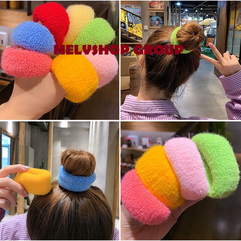 Jual Ikat Rambut DONAT BESAR / Kunciran Rambut Karet / Ikat Rambut ...