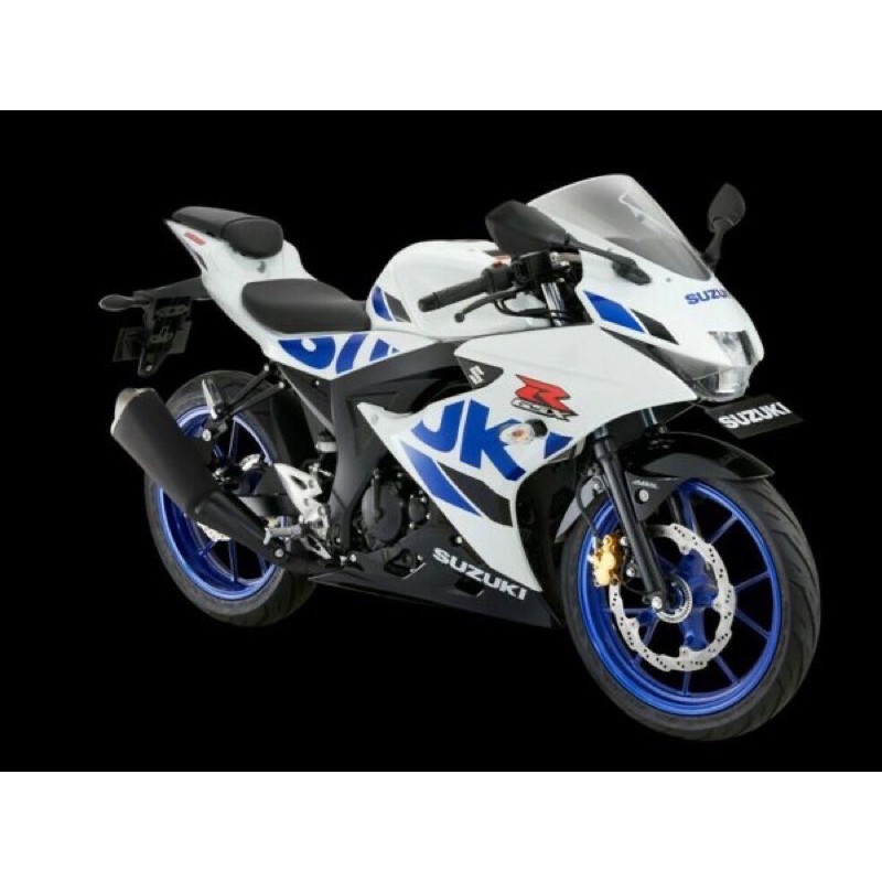 Jual Striping Set Original Suzuki GSX R 150 Putih Biru | Shopee Indonesia