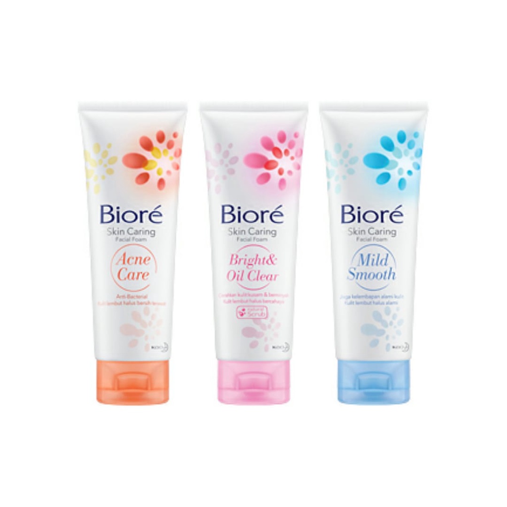 Jual Biore Skin Caring Facial Foam 100g / 40g | Shopee Indonesia