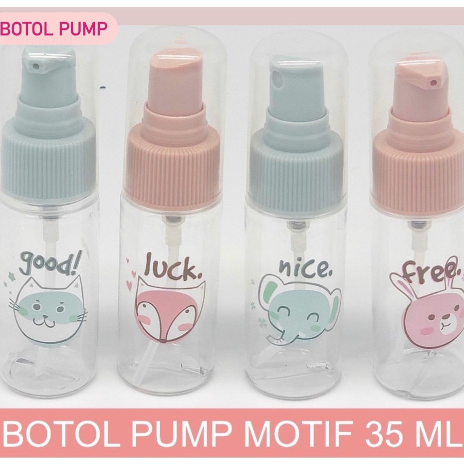 Jual Botol Plastik Spray dan Pump Bening Transparan Polos 35ml, 50ml ...