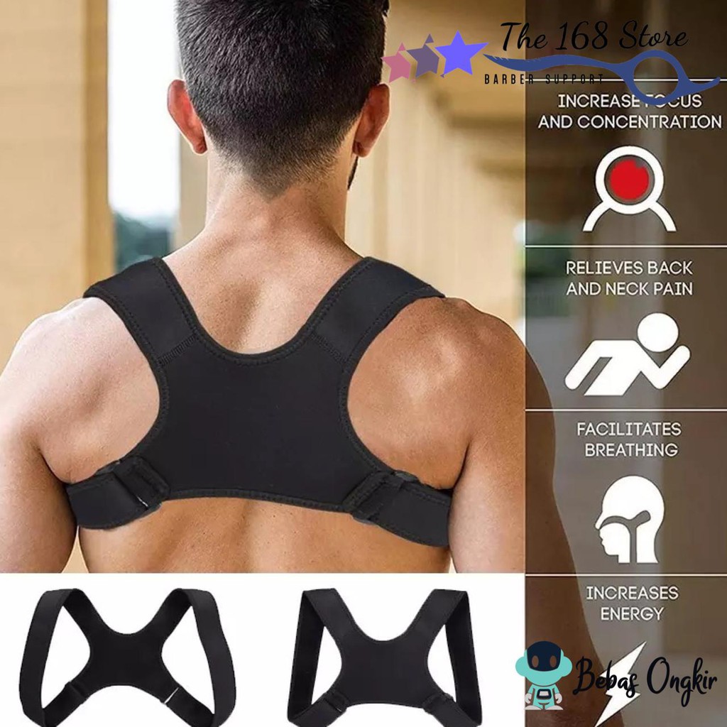 Penyangga Punggung Shoulder Back Support Belt Posture Corrector Korset ...