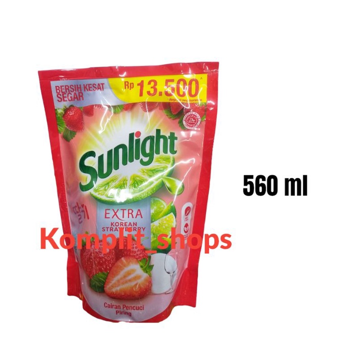 Jual Sunlight baru extra korean strawberry 560 ml | Shopee Indonesia