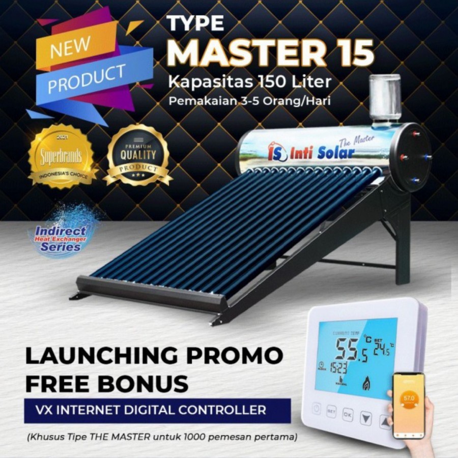 Jual Intisolar Inderect Series The Master 150 L / Solar Water Heater ...