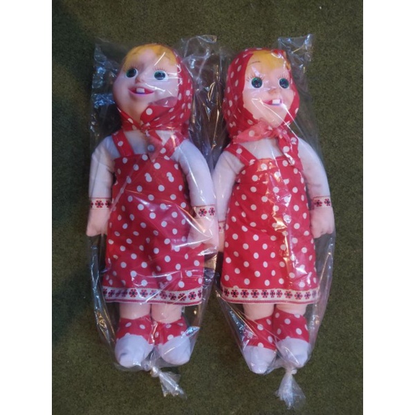 Jual Boneka Masha And The Bear (Muka Karet) | Shopee Indonesia