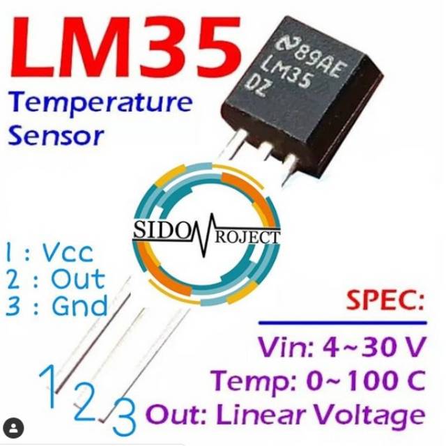 Jual LM35 Sensor Suhu LM 35 Modul Sensor Pengukur Suhu Temperature ... Jual LM35 Sensor Suhu LM 35 Modul Sensor Pengukur Suhu Temperature ...