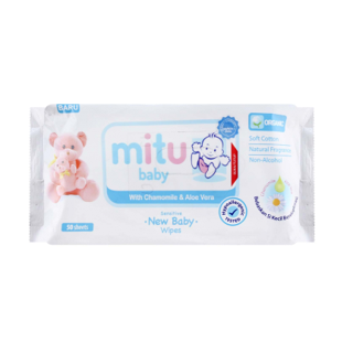 Jual Mitu Baby Wipes Sensitive 50s | Shopee Indonesia