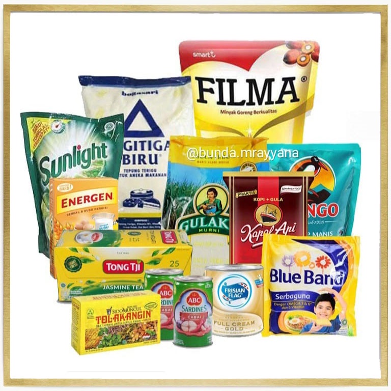Jual [#P-09] Paket Sembako PREMIUM (beras atc terpisah) Gula Kopi Hemat ...