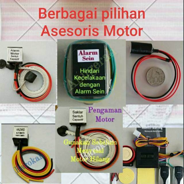 Jual Alarm Motor Sein Remote Pengaman Anti Maling Sensor Kapasitif ...