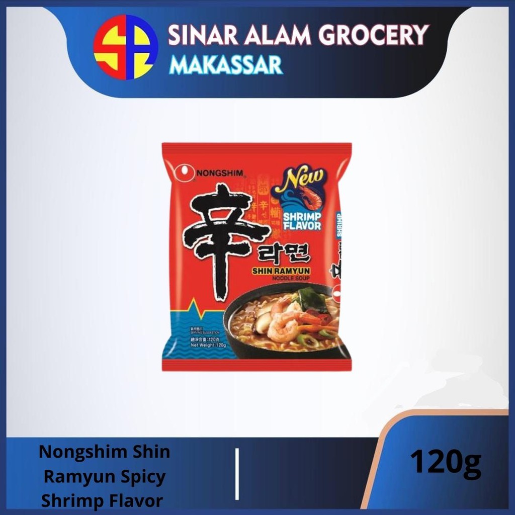 Jual Nongshim Shin Ramyun Spicy Shrimp Flavor 120g | Shopee Indonesia