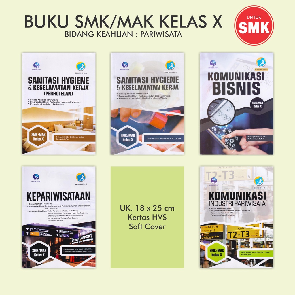 Jual Buku Bidang Pariwisata SMK kelas X Komunikasi Industri Bisnis ... Jual Buku Bidang Pariwisata SMK kelas X Komunikasi Industri Bisnis ...