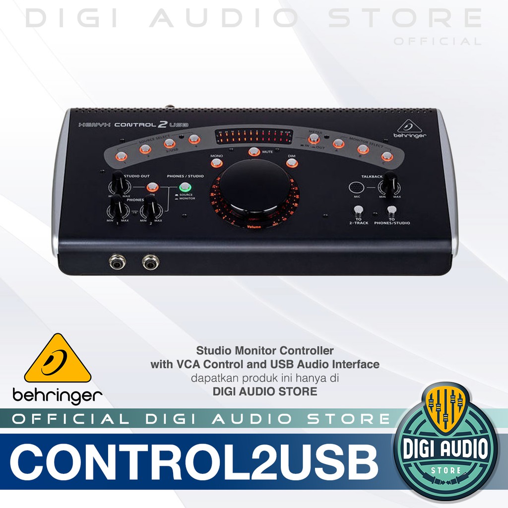 Jual Behringer Xenyx CONTROL2USB Studio Control Management Speaker Monitor with USB Audio ...