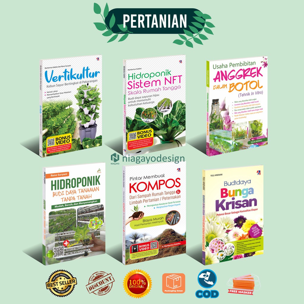 Jual Buku Pertanian : Usaha Pembibitan Anggrek dalam Botol / Hidroponik ...