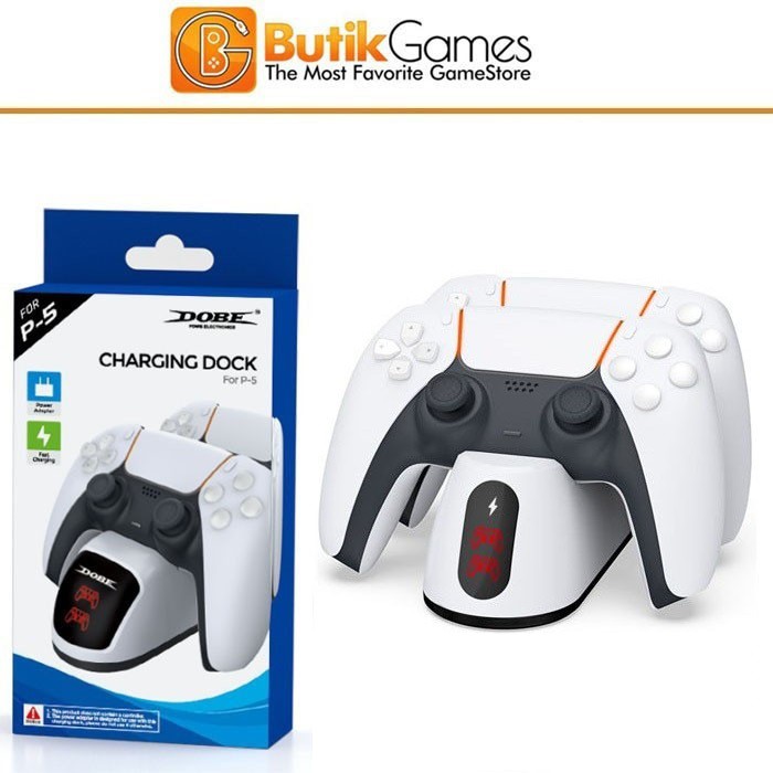Jual Charger Charging Dock Stick PS5 Stik PS5 Dualsense Dobe TP5-0515B TP5-0516B | Shopee Indonesia