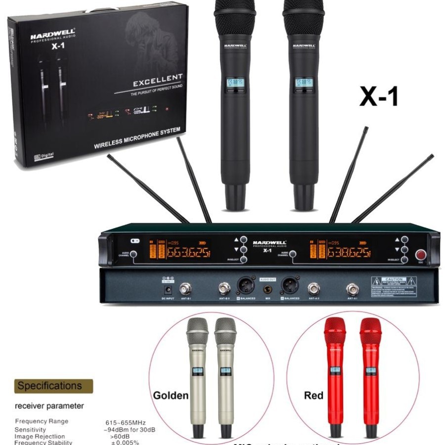Jual Mic wireless hardwell X-1 original | Shopee Indonesia