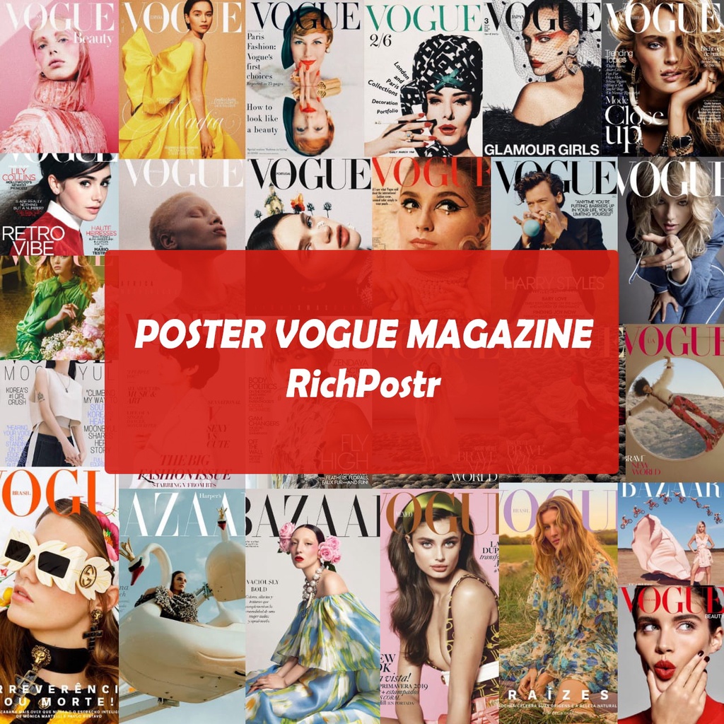 Jual POSTER dinding Aesthetic - POSTER Magazine Majalah Vogue richpostr ...