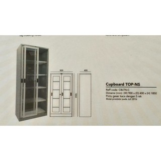 Jual lemari arsip besi pintu sliding kaca TOP pintu geser kaca ...