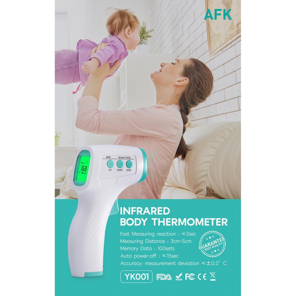 Jual Termometer / Termogun / termometer Gun merek AFK garansi 3 bulan ...