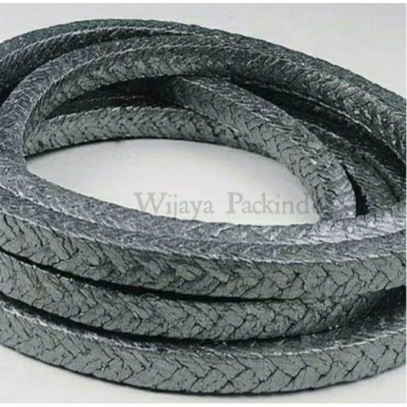 Jual Gland Packing Graphite 8mm x 8mm / Rames Packing Grafit Meteran ...