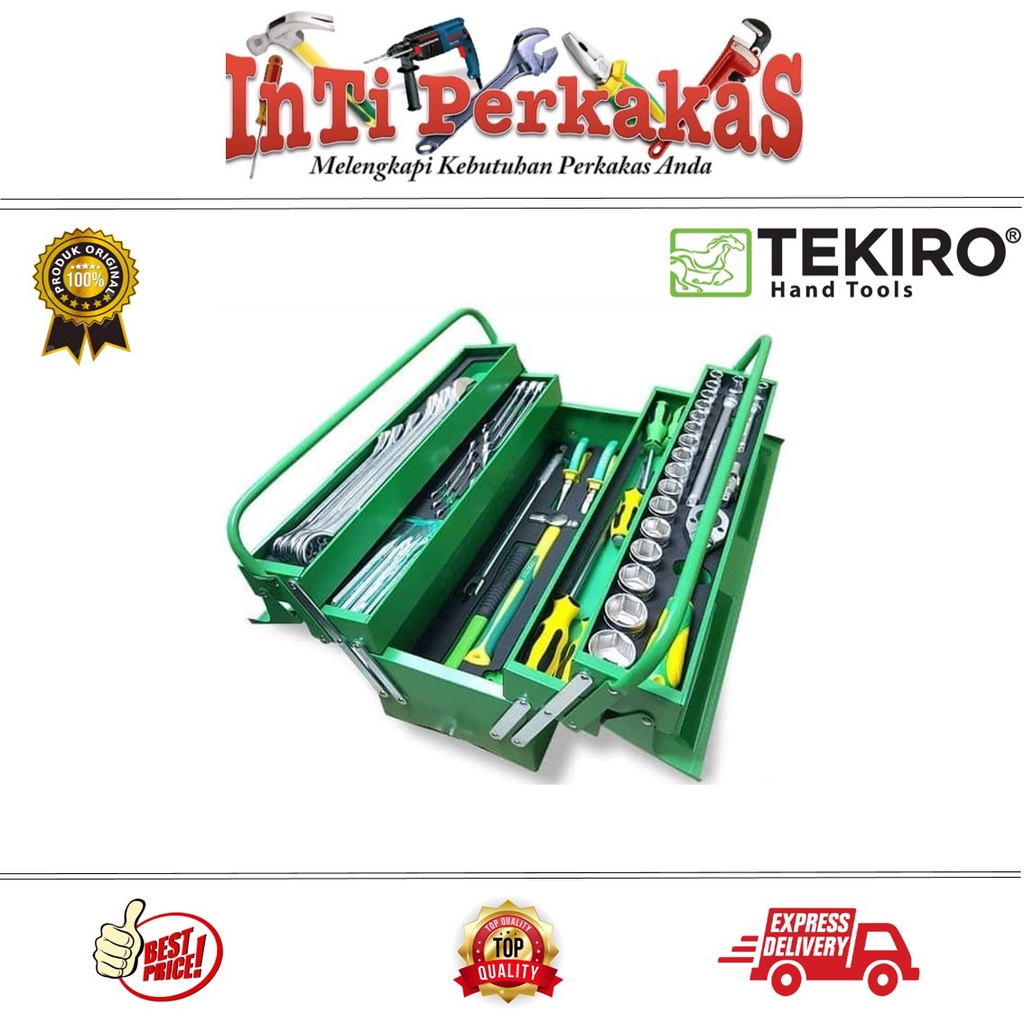 Jual TEKIRO MEKANIK TOOLS KIT SET 66PCS / PERKAKAS KUNCI MEKANIK ISI 66 PCS / COMPACT TOOL KITS ...