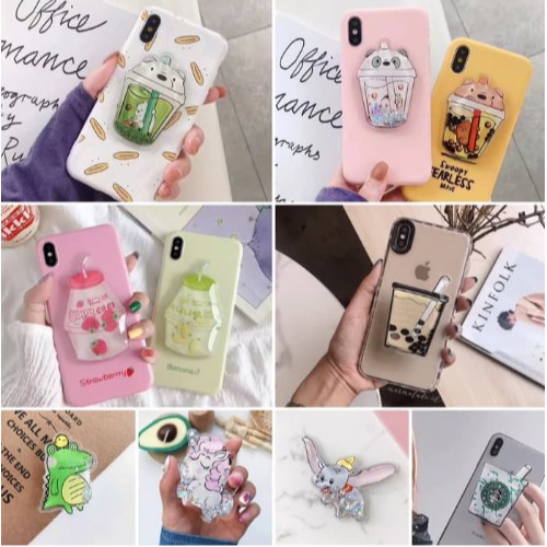 Popsocket Boba Bobba Starbucks Handphone 3D Pop Socket Boba Bobba ...