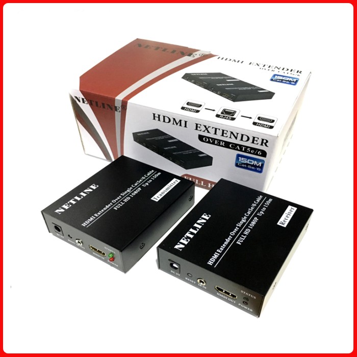 Jual HDMI Extender 150m / 200M NETLINE | Shopee Indonesia