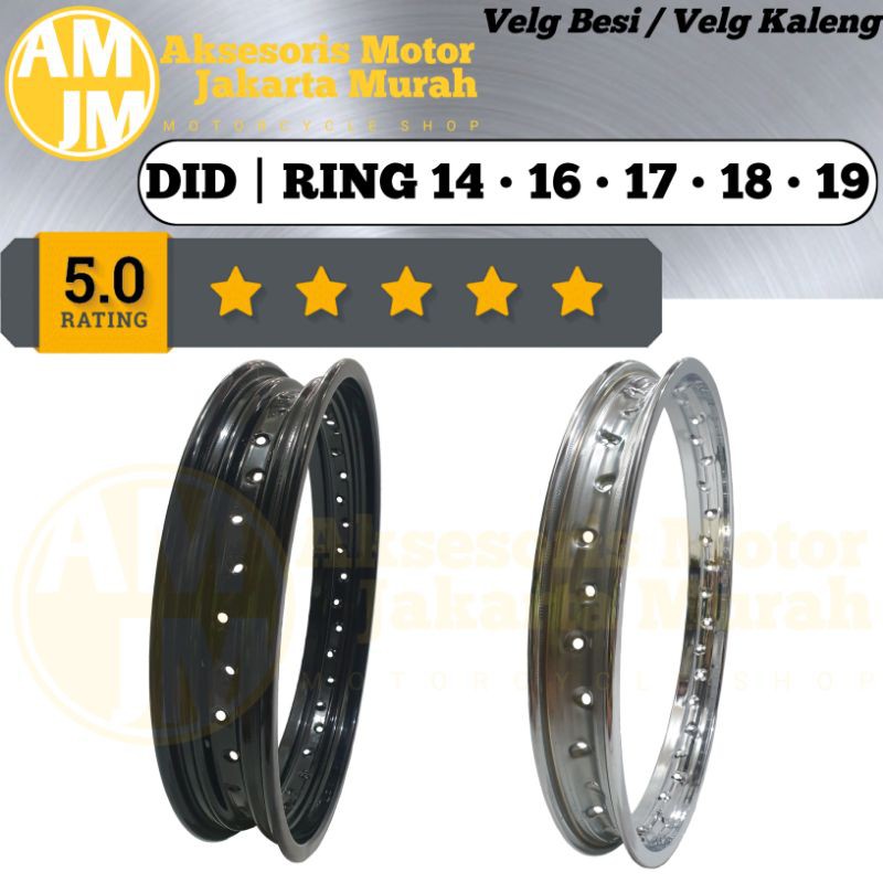 Jual DID Velg Kaleng Besi 14 16 17 18 19 120 140 160 Chrome Hitam ...