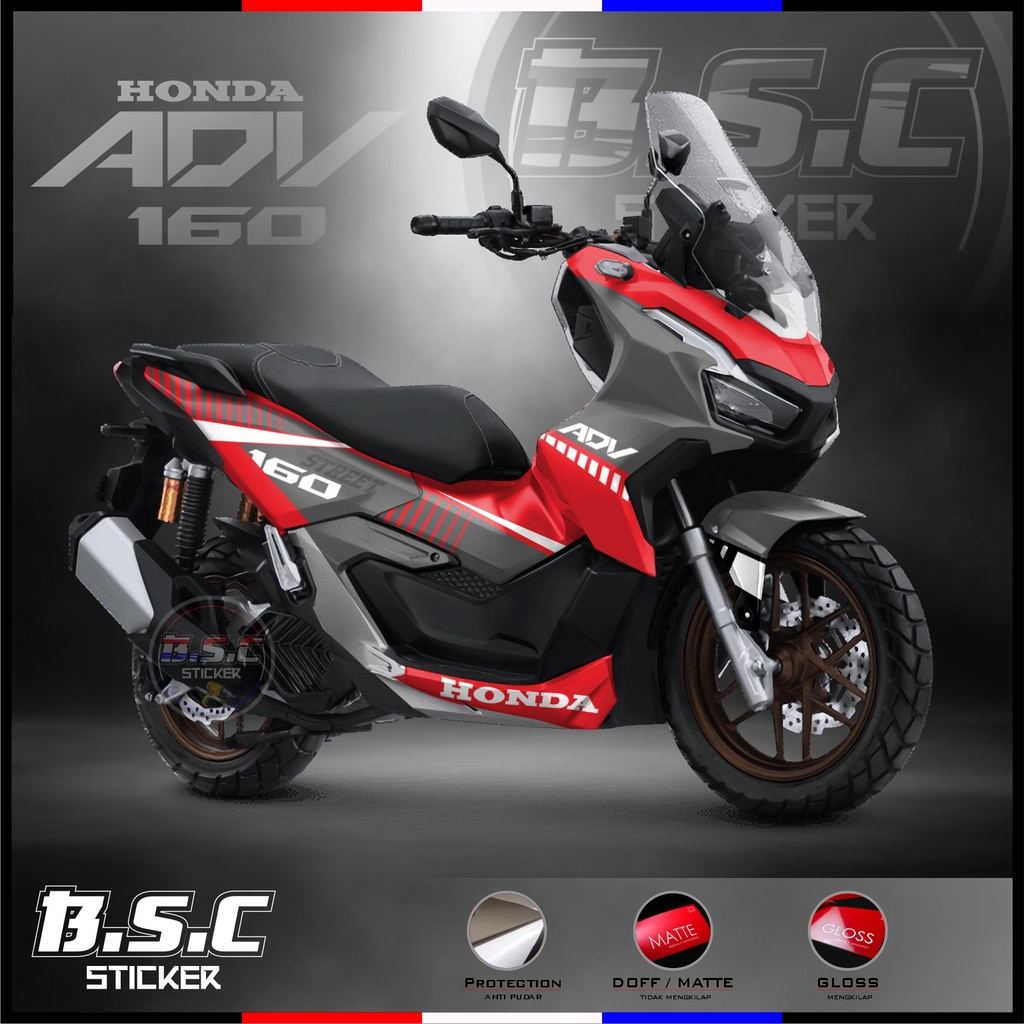 Jual Sticker Decal FULL BODY All ADV 160 Motif Street Sporty Red ...