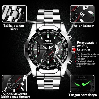 Jual OPK Jam Tangan Pria Original Anti Air Analog Keren Tahan Bisnis ...