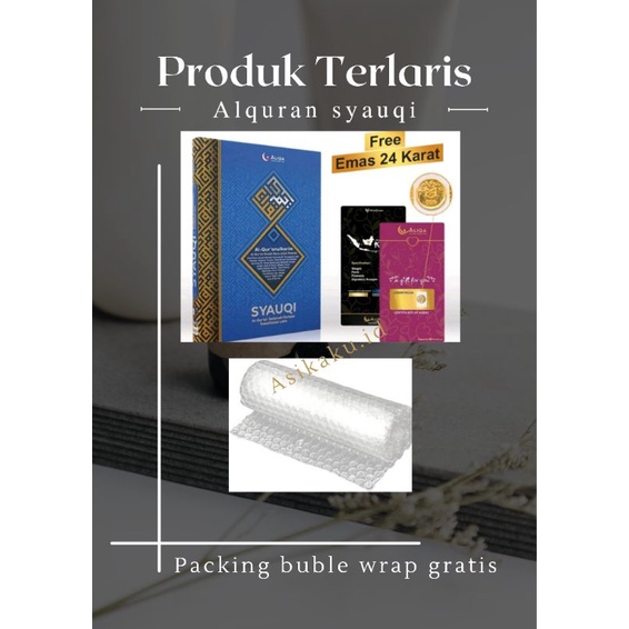 Jual Al Quran Syauqi Aliqa Sedang (A5) Bonus Emas | Shopee Indonesia