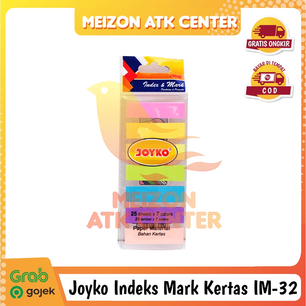 Jual JOYKO Index Mark Penanda Pembatas Buku Joyko IM 32 Kertas [1 PAD ...