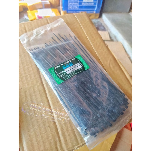 Jual Kabel Ties nylon 2,5 x 150mm 10cm Murah Kabel Tis Tali Rek ...