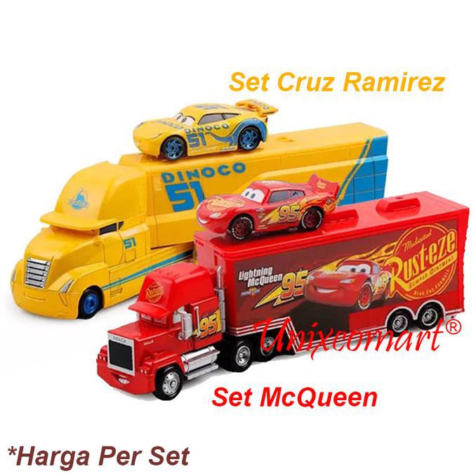 Jual Cars 3 Lightning McQueen Jackson Storm Cruz Ramirez Disney Diecast ...