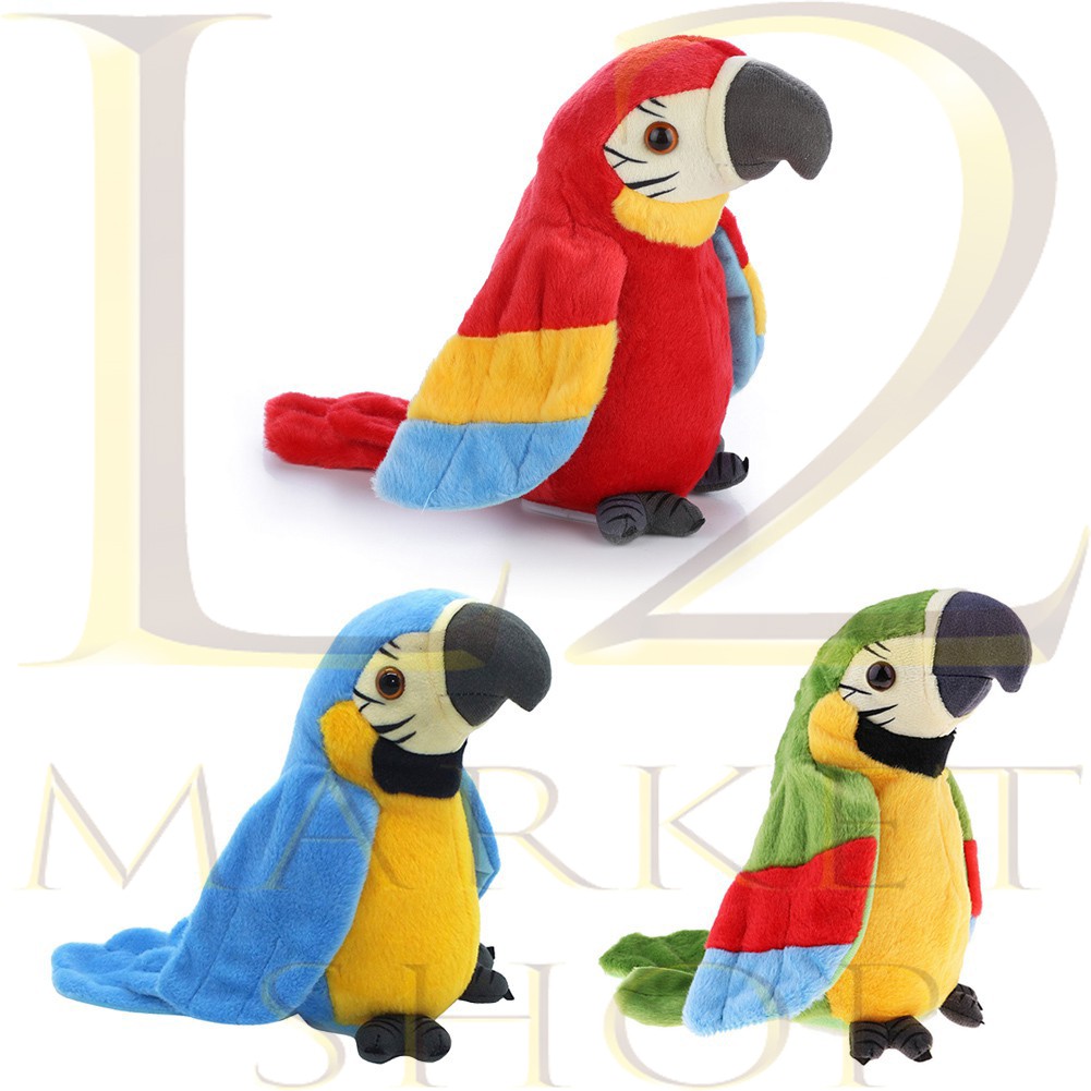 Jual Boneka Burung Beo/parrot Peniru Suara / Burung Beo Bisa Bicara ...