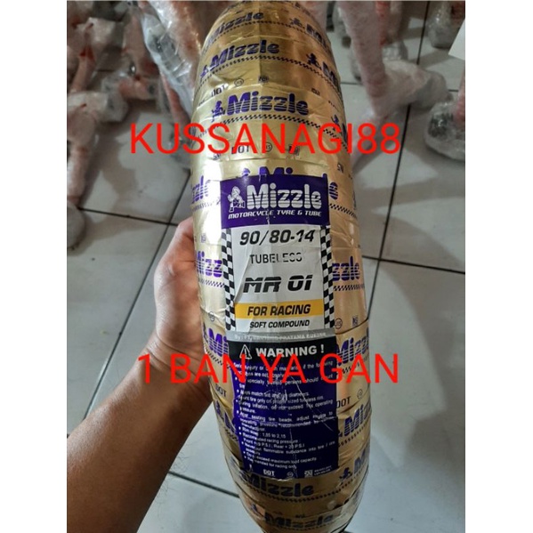 Jual BAN MOTOR MIZZLE MR01 90/80-14 SOFT COMPOUND RACE MATIC | Shopee ...