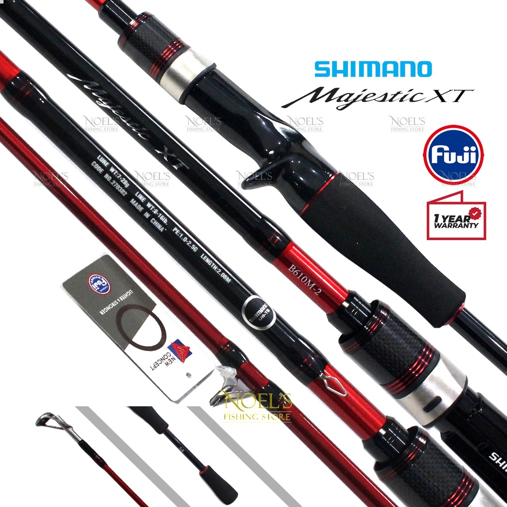 Jual Joran BC SHIMANO MAJESTIC XT [2022] Full Fuji Solid tip Baitcasting | Toman | Gabus ...