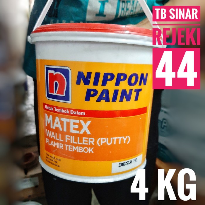 Jual PLAMIR MATEX 4 KG GALON DEMPUL TEMBOK / PLAMUR WALL FILLER PUTTY (NIPPONT PAINT) Indonesia ...