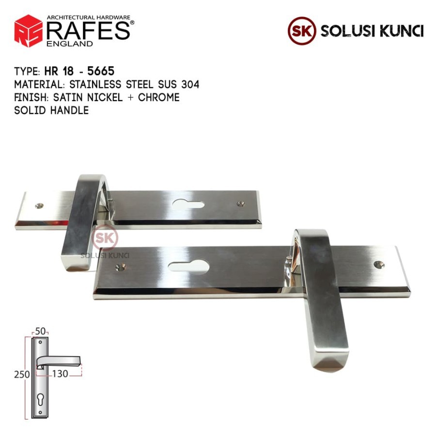 Jual Handle Pintu Plate RAFES ENGLAND SUS 304 (HR 18-5665) | Shopee ...