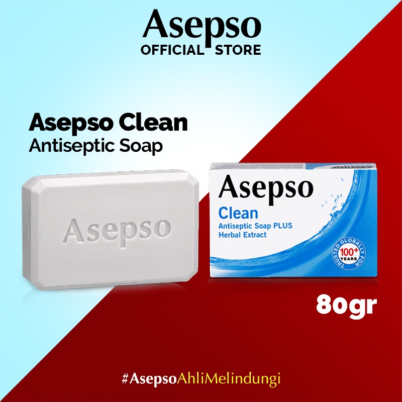 Jual ASEPSO Sabun Batang Soap Clean - 80gr | Shopee Indonesia