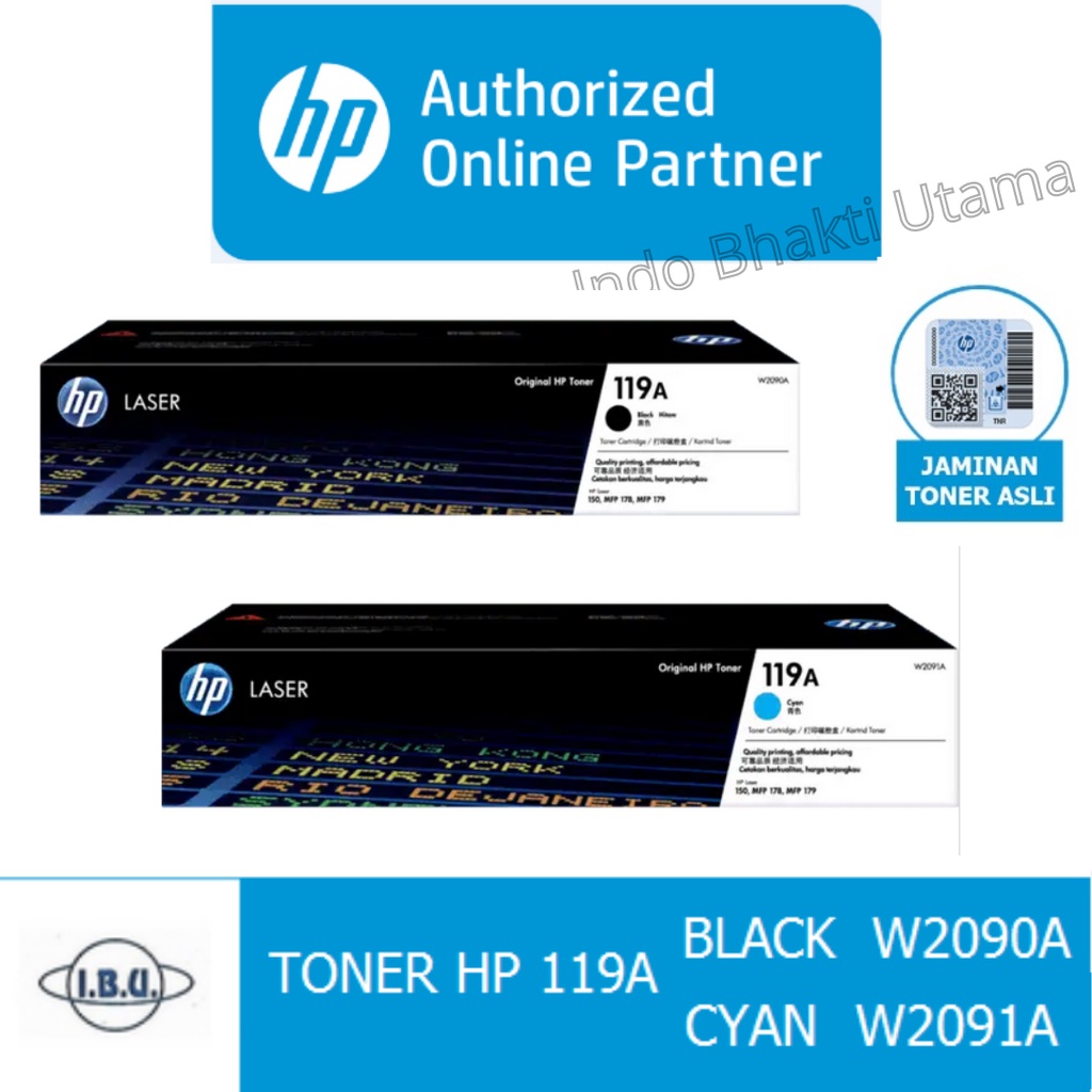Jual HP INK AND TONER CARTRIDGE 119A SERIES | Shopee Indonesia