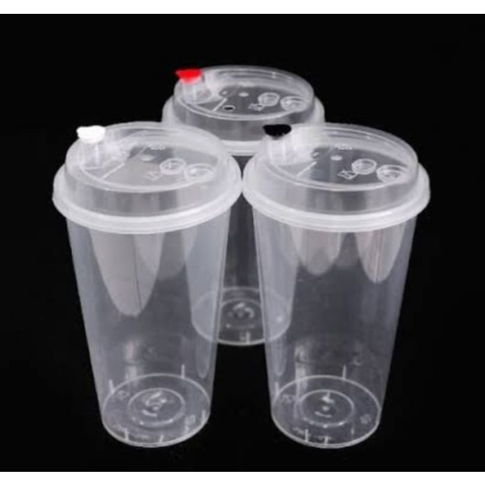 Jual Cup PP Injection 400ml 14oz l Gelas Plastik Boba ( Cup+Lid+Stopper ) Isi 25 Pcs | Shopee ...